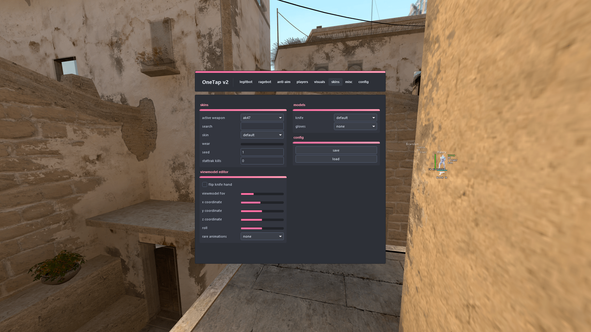 Onetap v2 - Рейдж | Rage чит для CS:GO